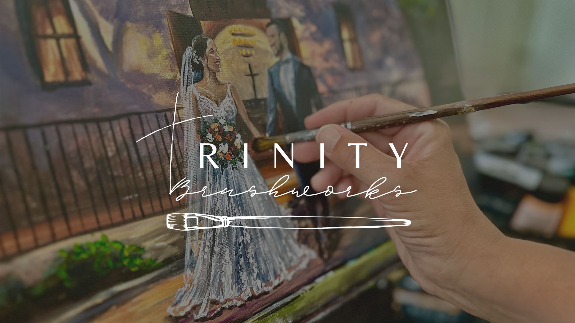 Acrylic Wedding Scenes • Trinity Brushworks